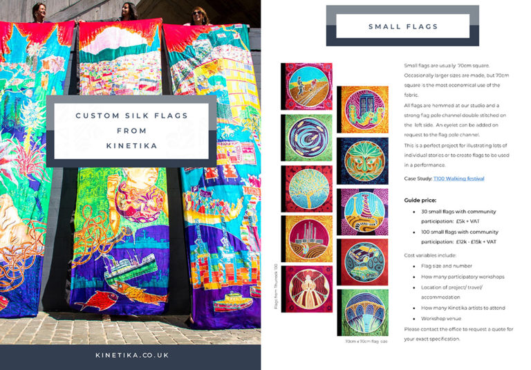 Custom Silk Flags | Kinetika