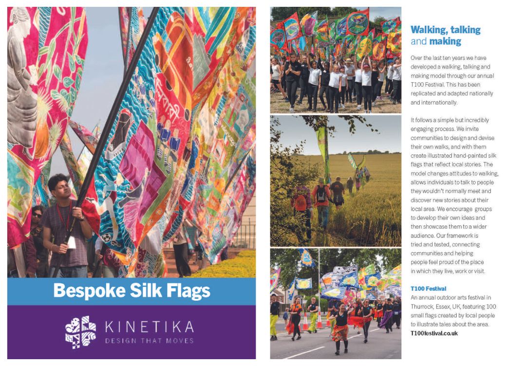 Custom Silk Flags • Kinetika – Design that moves